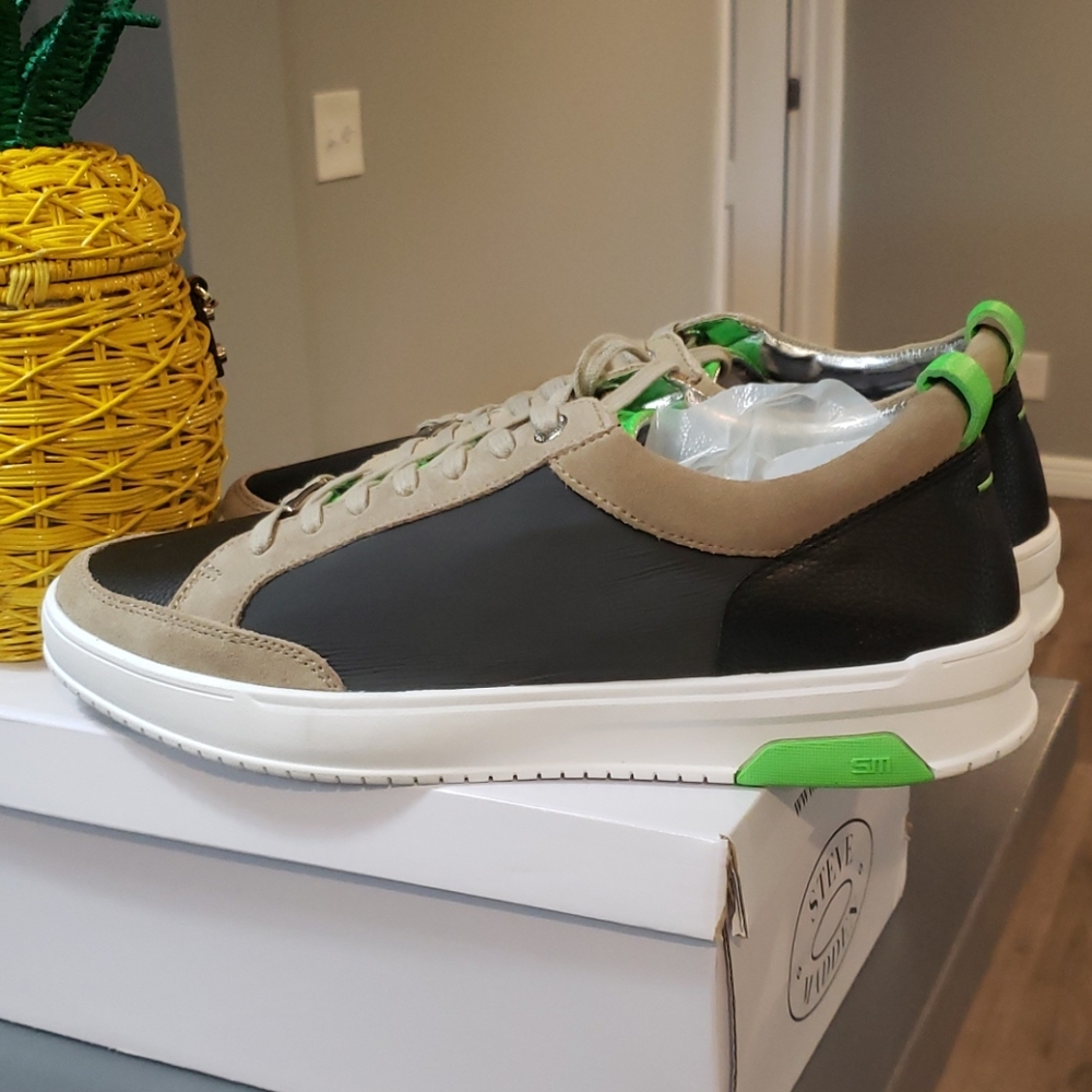 Steve Madden Rivel Black Sneakers - Gem